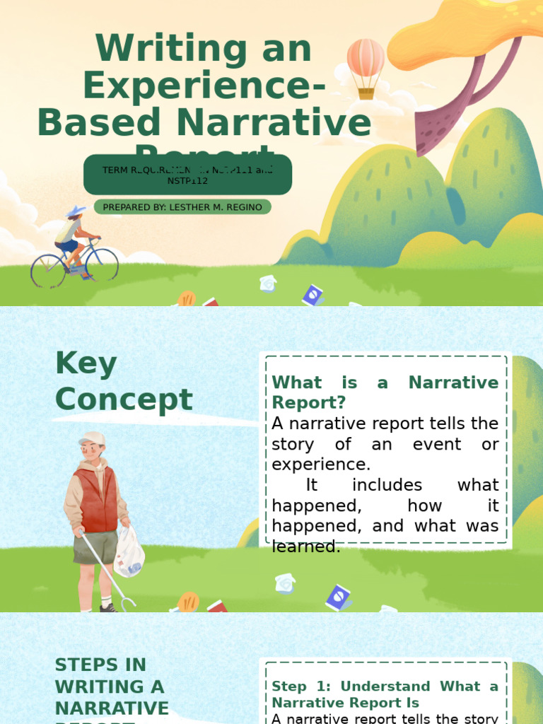 Writing A Narrative Report | PDF | Narrative | Human Communication