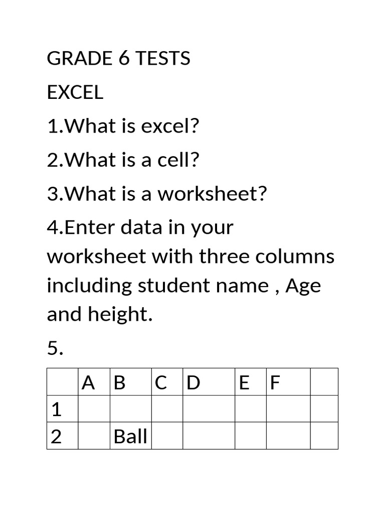 Grade 6 Tests - 123822 | PDF