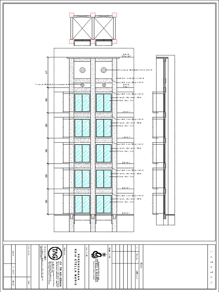 Desain Kaca Lift Double Arah Void | PDF