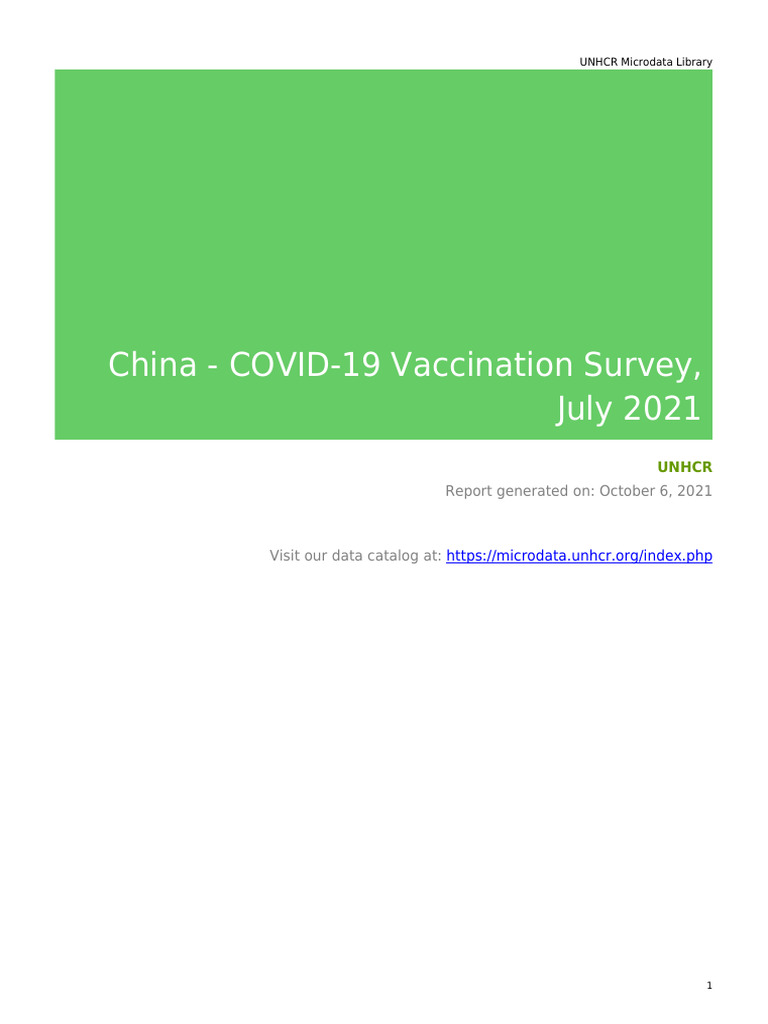 Ddi Documentation English 518 | PDF | Survey Methodology | United Nations High Commissioner For ...