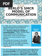 Berlo's Model of Communication | PDF | Communication | Cognition