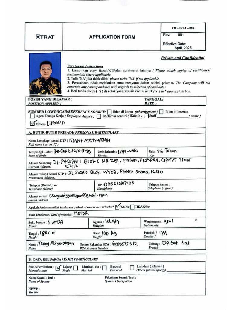 Application Form | PDF