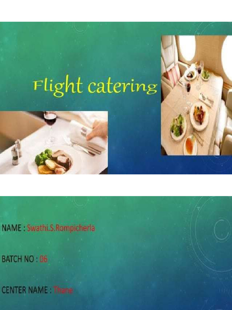 Flight Catering | PDF