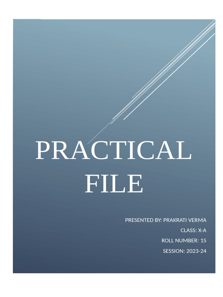 Practical File-AI | PDF