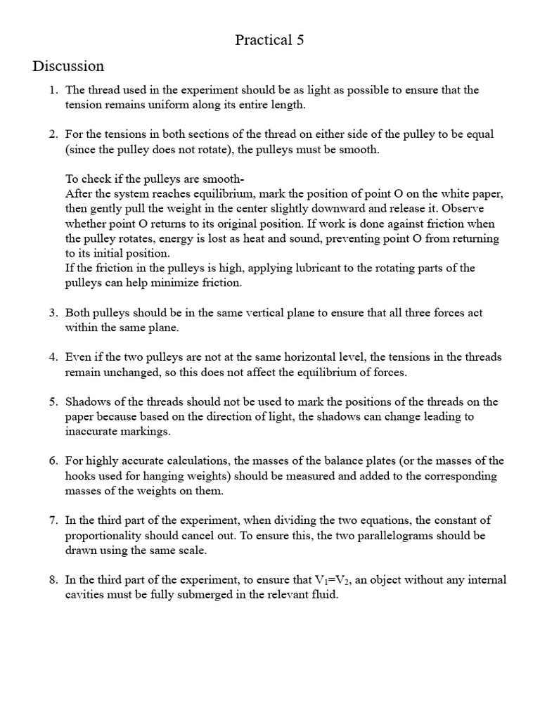 Practical 5 Discussion | PDF