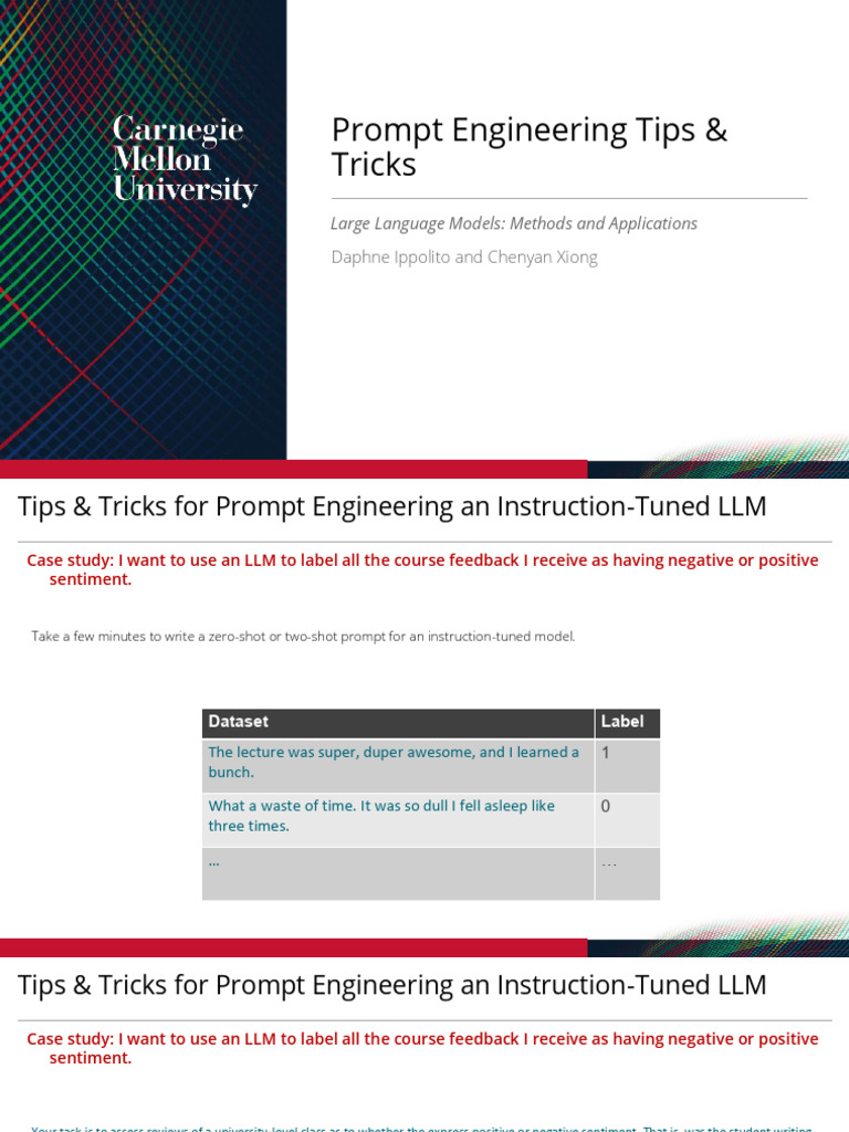 Prompt Engineering Tips & Tricks | PDF | Artificial Intelligence ...