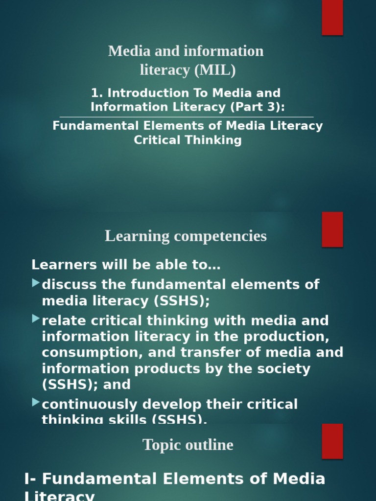 Media Literacy and Critical Thinking Guide | PDF | Fallacy | Argument