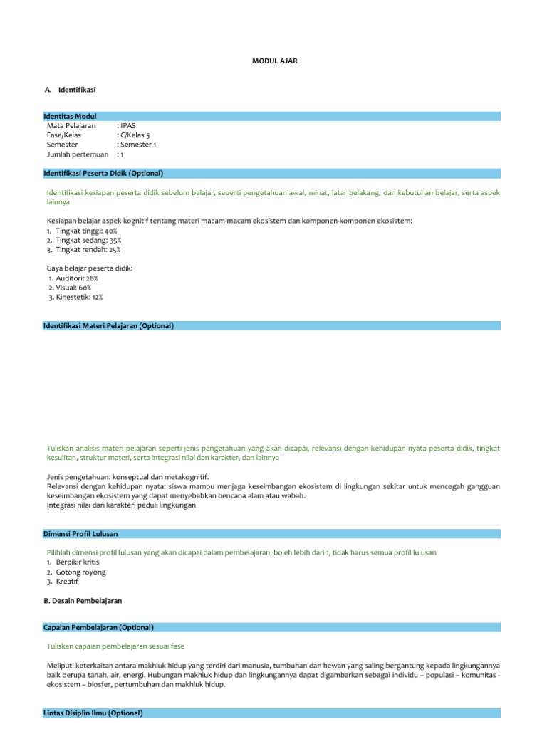 Modul Ajar Pembelajaran Mendalam - Pipit Pudji Astutik | PDF