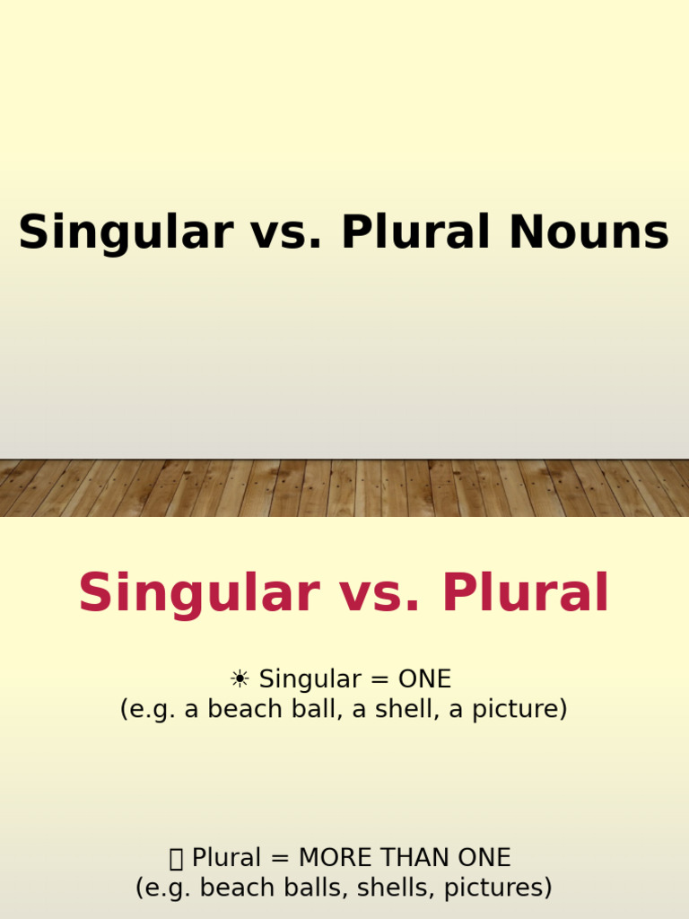 Singular Vs Plural Summer Theme | PDF