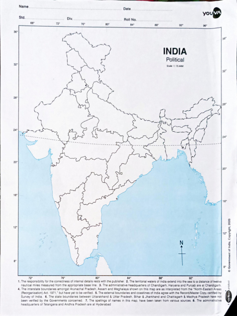 Youva India Political Map | PDF