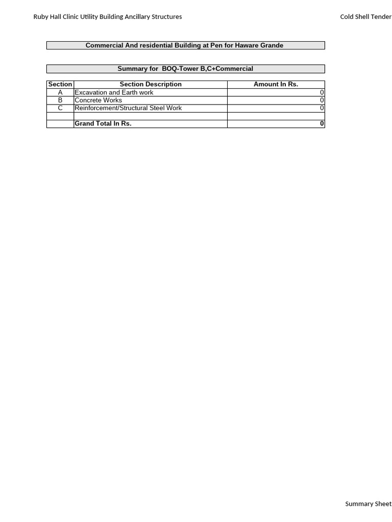 Haware Grande Building Project Summary | PDF | Concrete | Building ...
