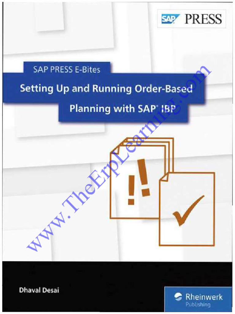 Setting Up and Running Order-Based Planning With SAP IBP SAMPLE | PDF