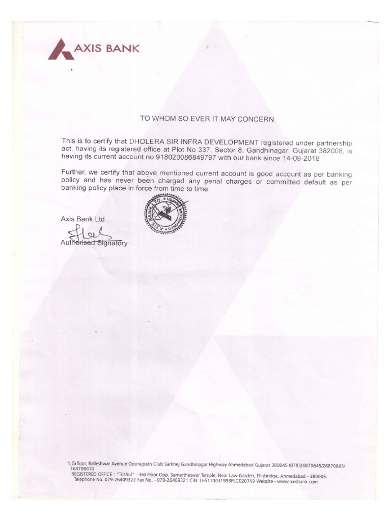 Bank Letter | PDF