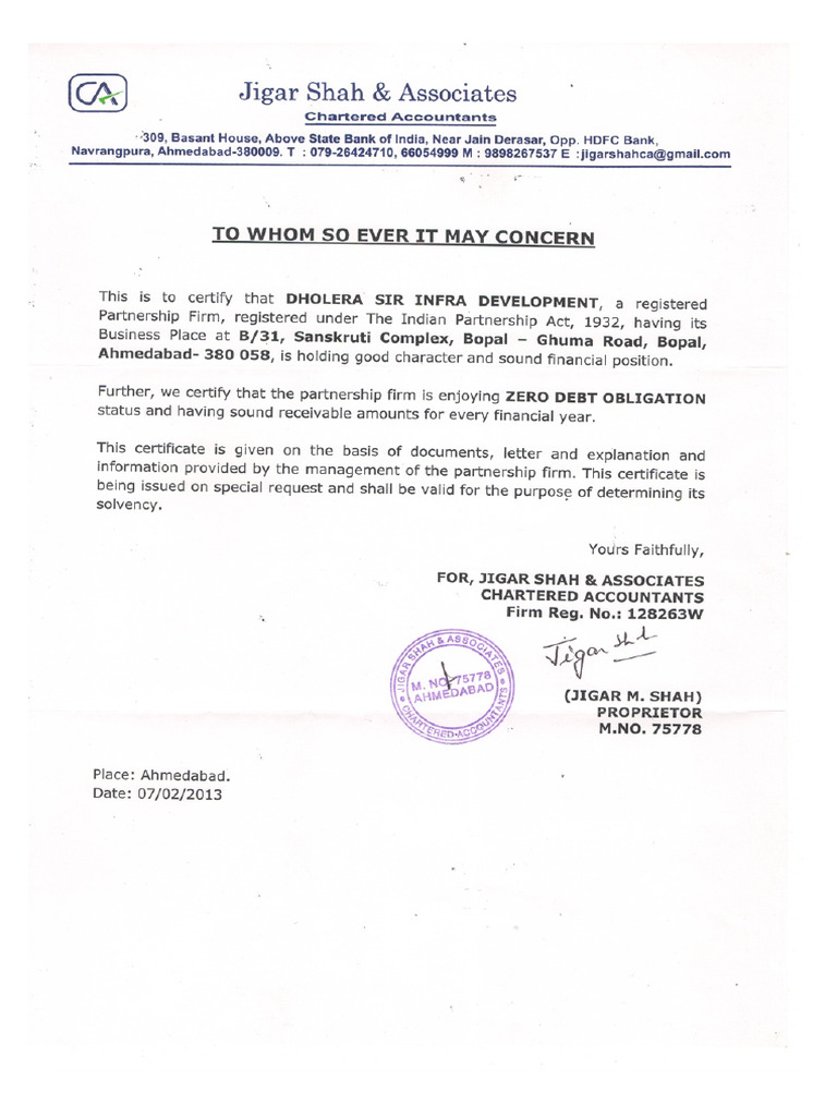 Ca Letter | PDF