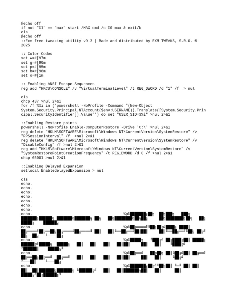 !EXM Free Tweaking Utility V9.3 | PDF | Windows Registry | Computer ...