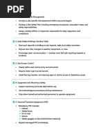 Sample Safety Plan | PDF
