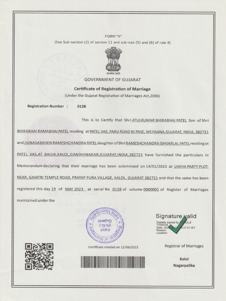 Jignashaben MRG CRT Notaried | PDF