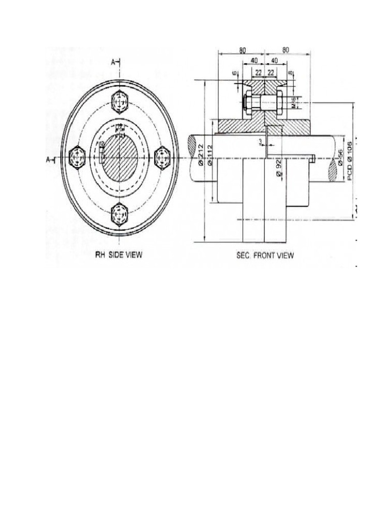 2D Assembly of Unprotected Flange Couplings | PDF