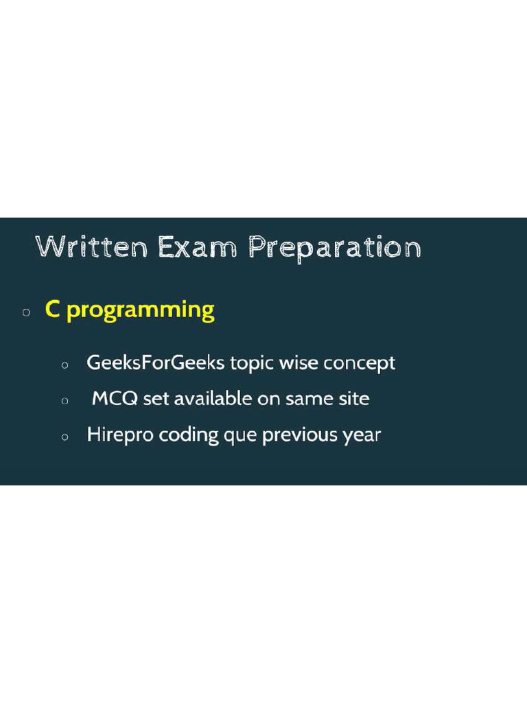 Qualcomm Interview Syllabus | PDF