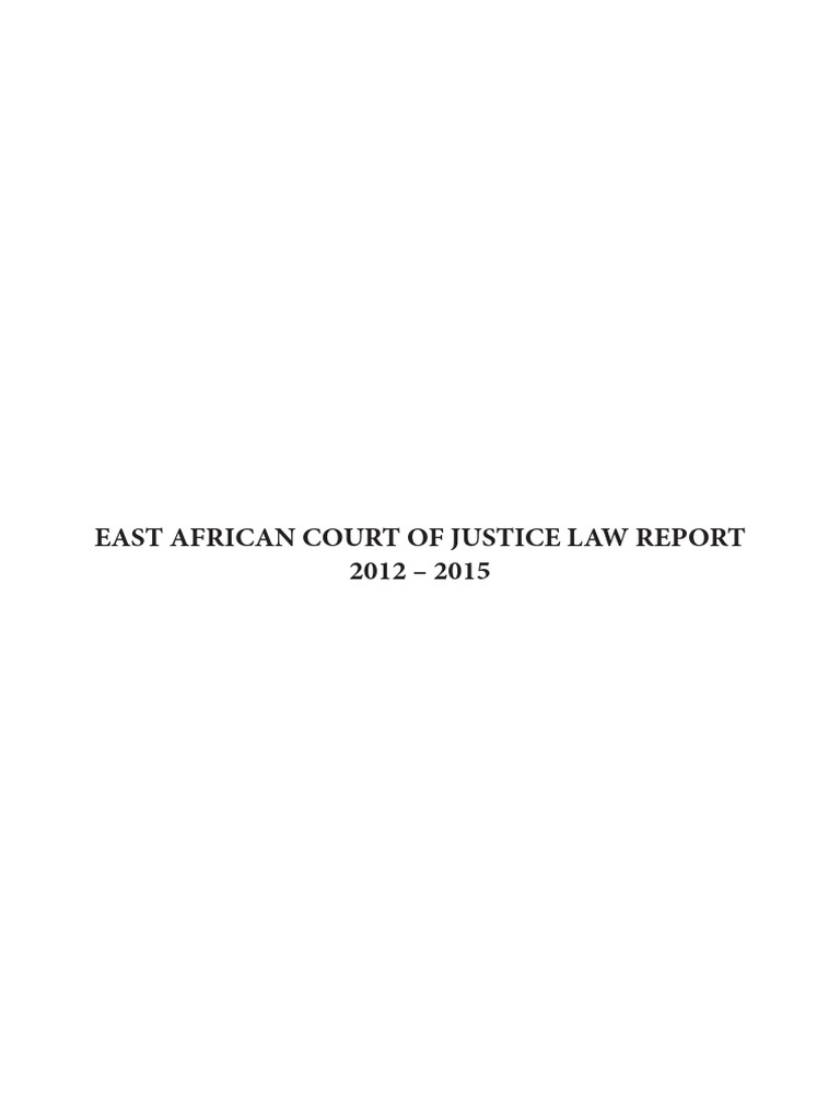 EACJ Law Report 2012-2015 Overview | PDF | Treaty | Justice