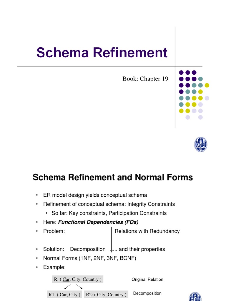 Schema Refinement & Normal Forms | PDF