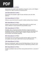 The 27 Amendments - Simplified | PDF