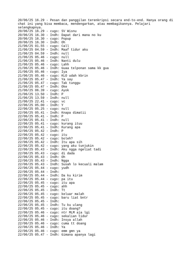 Chat WhatsApp dengan Indh | PDF