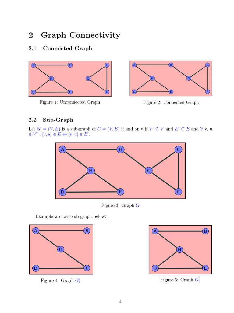 Chapter 02 Graph Connectivity | PDF | Vertex (Graph Theory) | Graph Theory