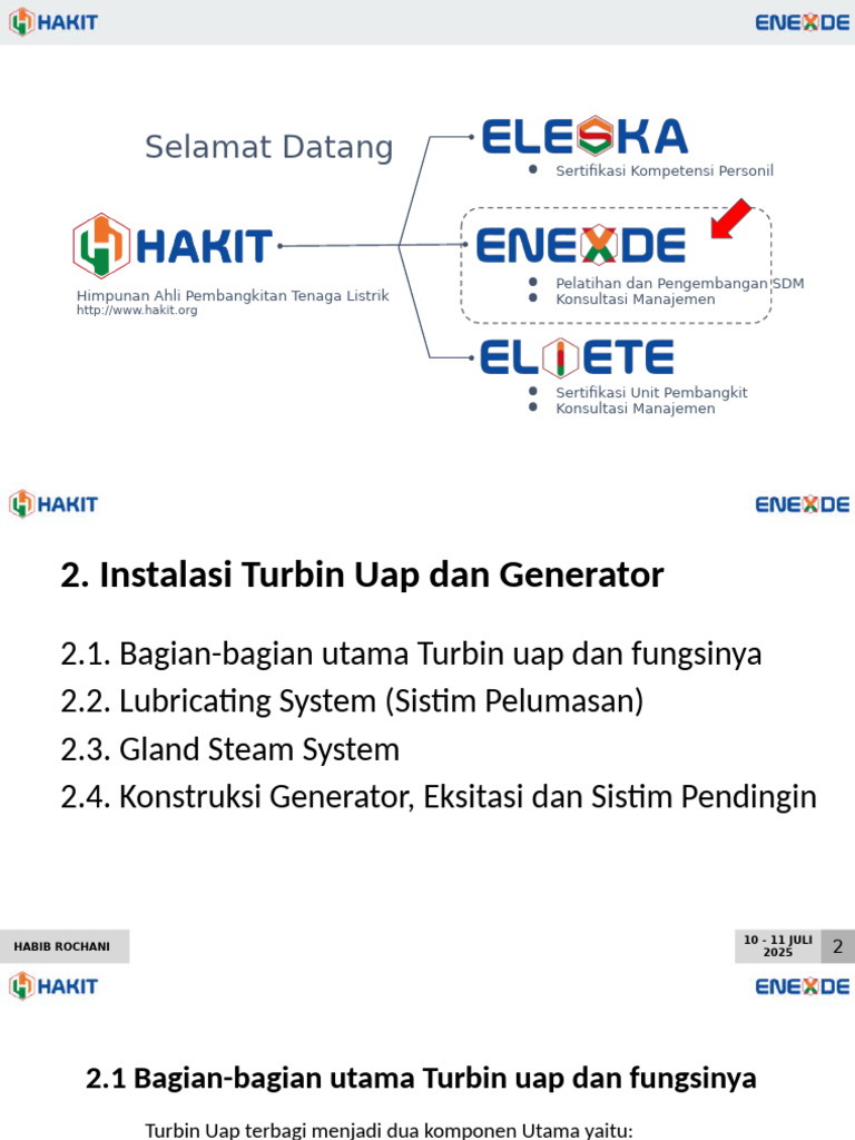Komponen Utama Turbin Uap PLTU | PDF