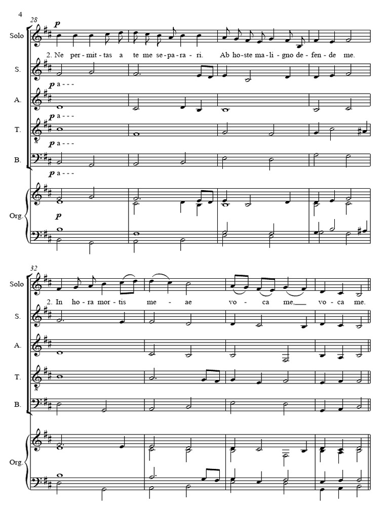 Anima Christi (Latin) 4 | PDF