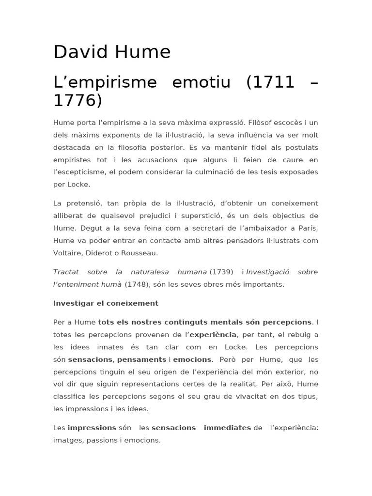 David Hume | PDF