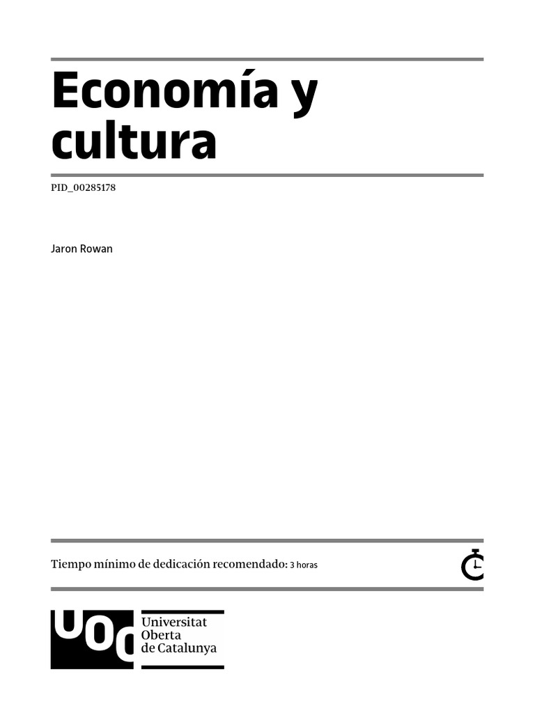 Economía y Cultura - JARON ROWAN | PDF | Turismo | Monopolio