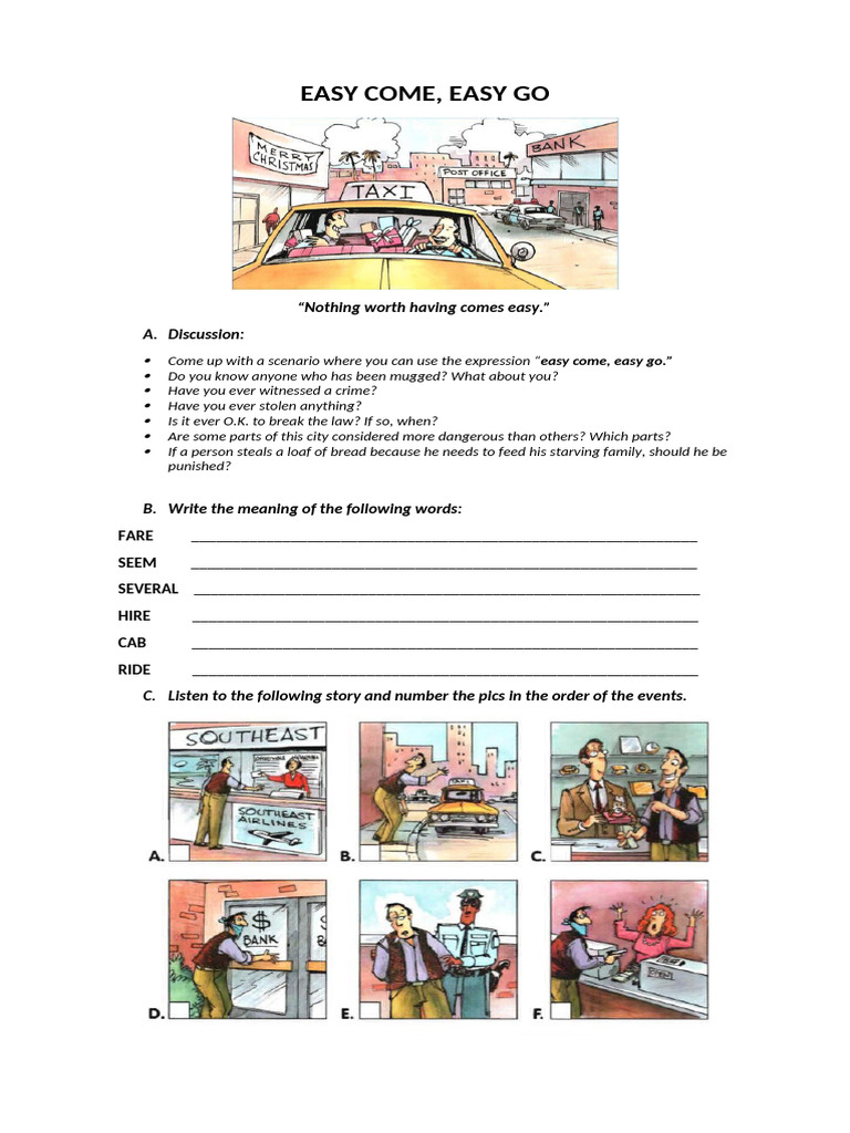 Easy Come, Easy Go | PDF