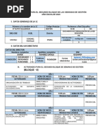 Hoja de Ruta I Bloque de Las Semanas de Gestion 2025 | PDF | Aprendizaje