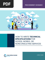 Technical Specifications and Scope Preparation | PDF | Specification ...