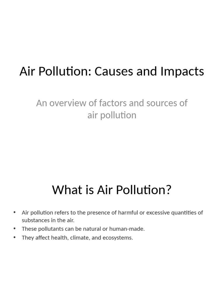 Attractive Air Pollution Presentation | PDF