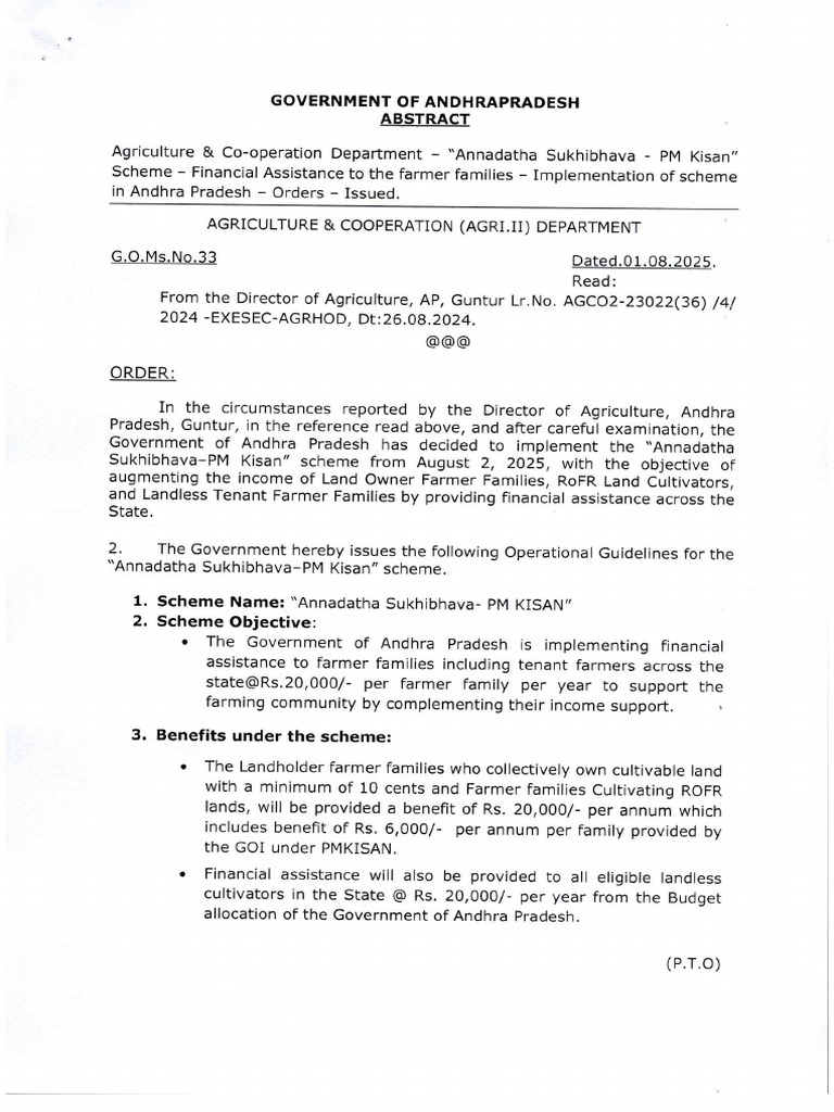 GO MS No 33 Dated.01.08.2025 | PDF