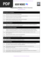 Fall History OSCE Checklist Geeky Medics | PDF | Patient | Medicine