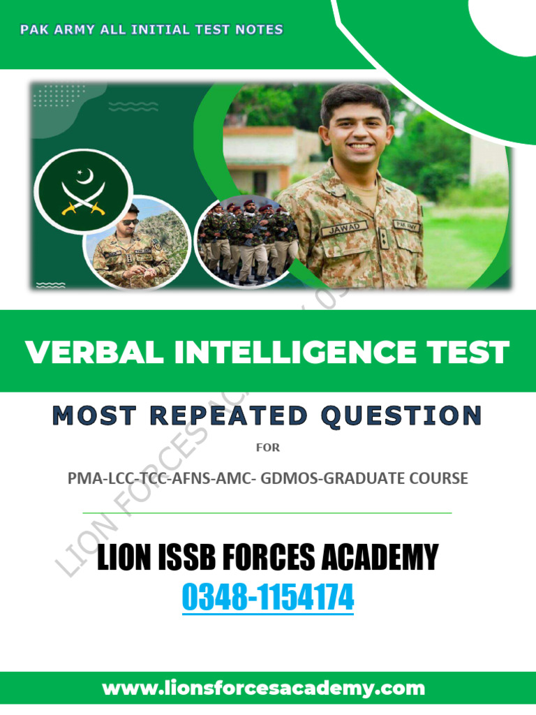 Verbal Intelligence Test Guide | PDF | Speed
