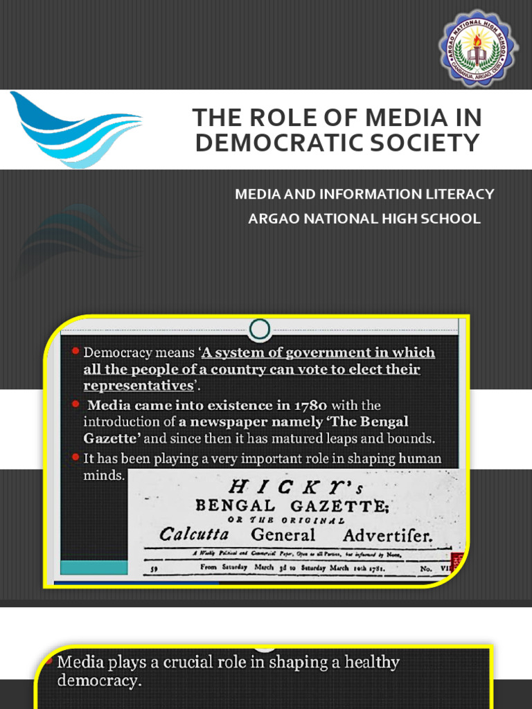Role and Functions of Media 2025 | PDF | Mass Media | Human Communication