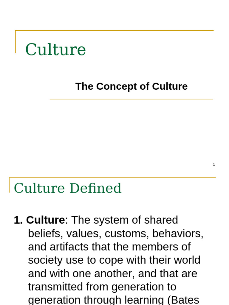 ARTS017 Lecture 1-Culture | PDF | Stereotypes | Multiculturalism