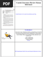 Contoh Literature Review Yang Baik | PDF