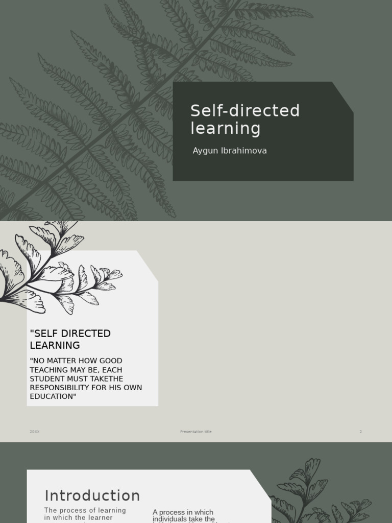 Self-Directed Learning | PDF | Learning | Cognitive Psychology