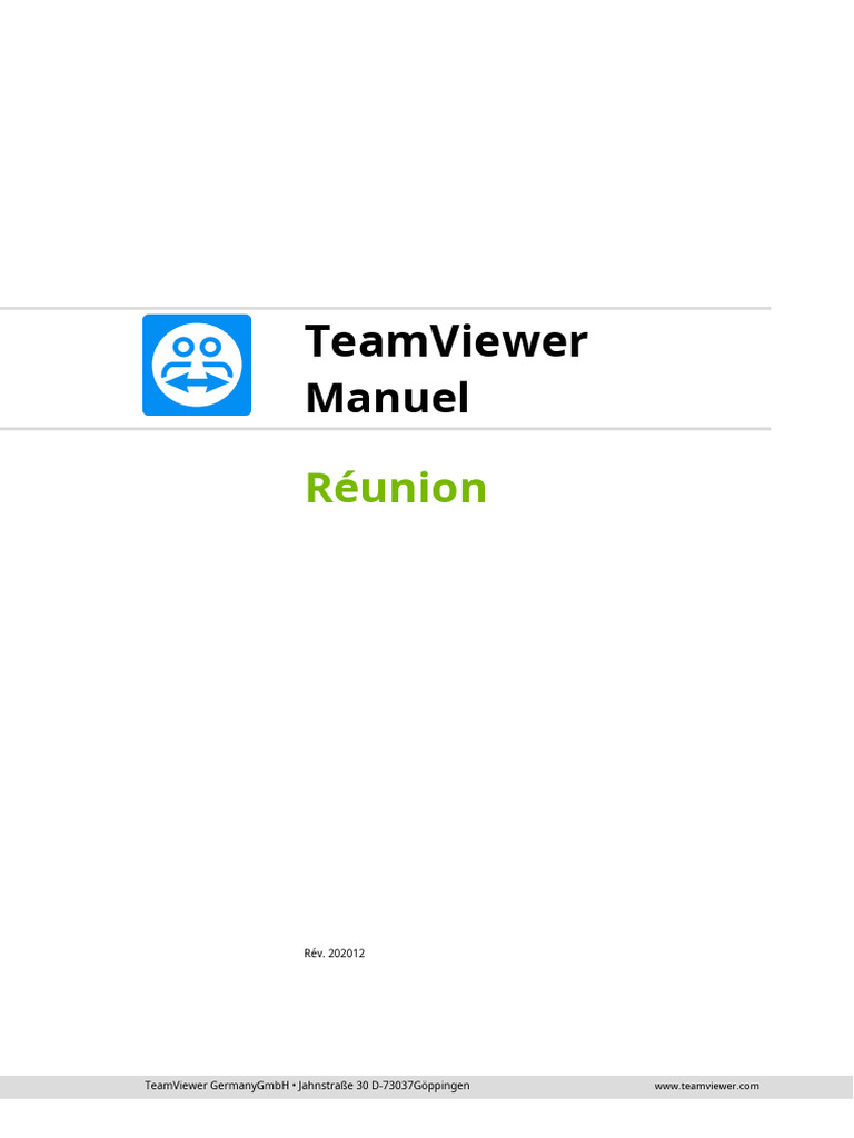 Guide d'utilisation de TeamViewer Réunion | PDF | Microsoft Windows | Linux