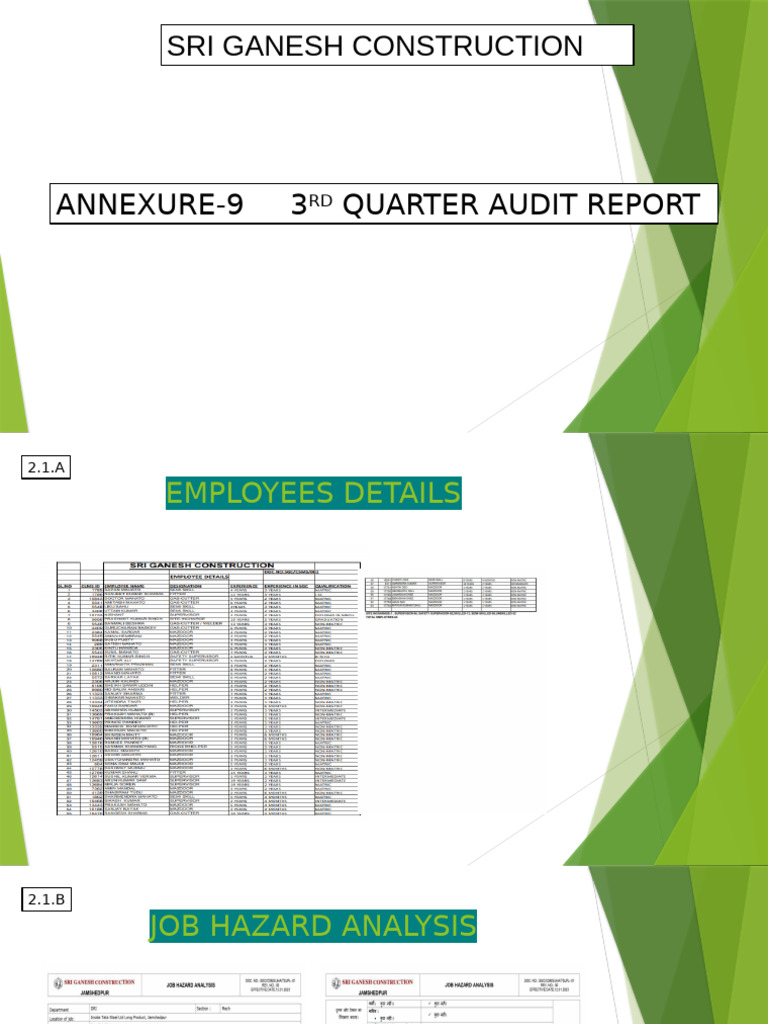 Tslpl Annexure#9 Ppt | Pdf