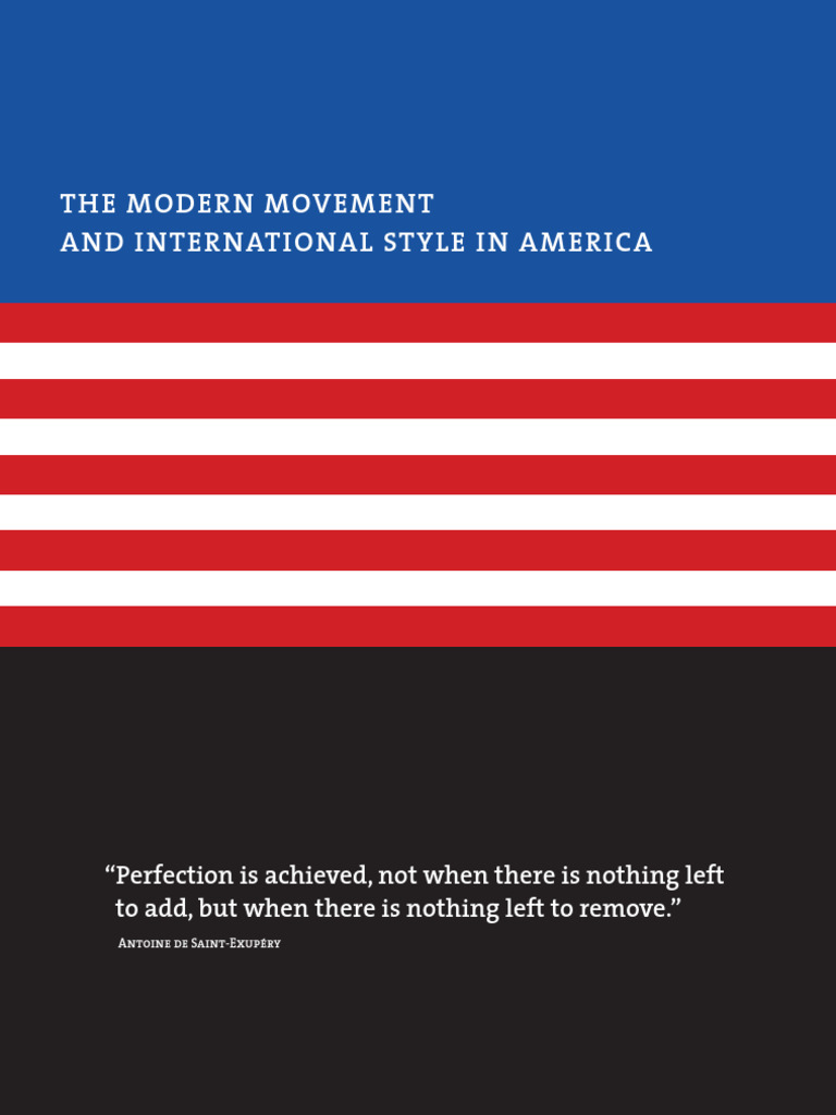 Modern Movement & International Style in America | PDF