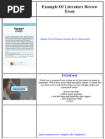 Contoh Literature Review Penelitian | PDF