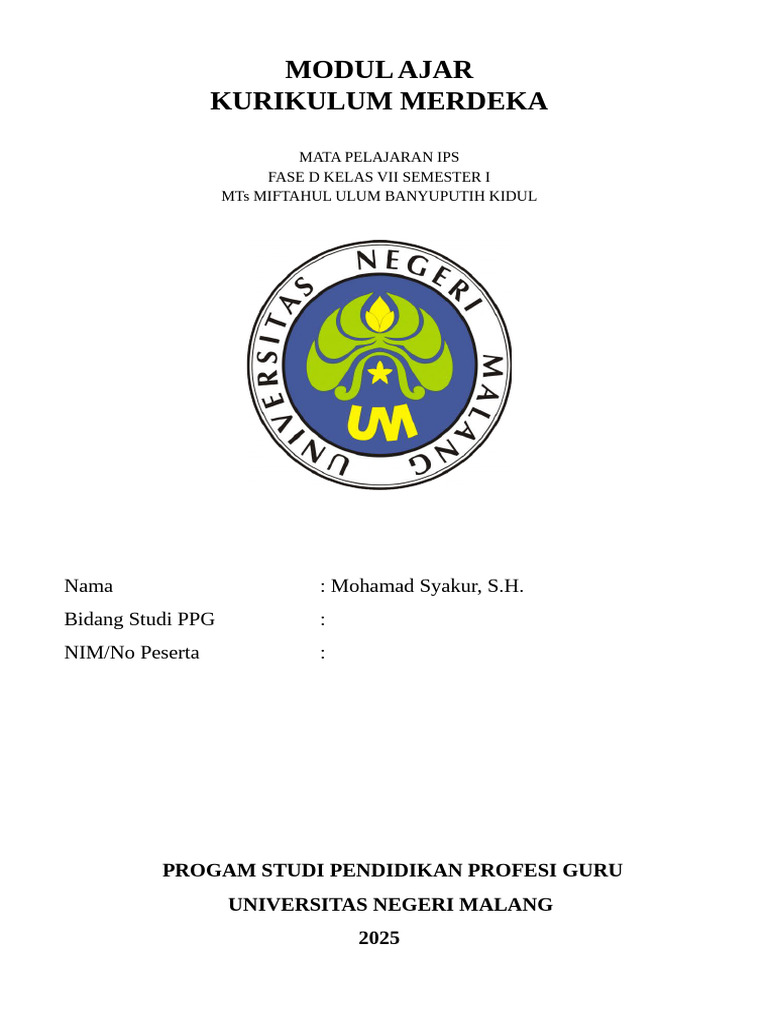 Modul - Kelas Vii - Ips - Keluarga Awal Kehidupan | PDF