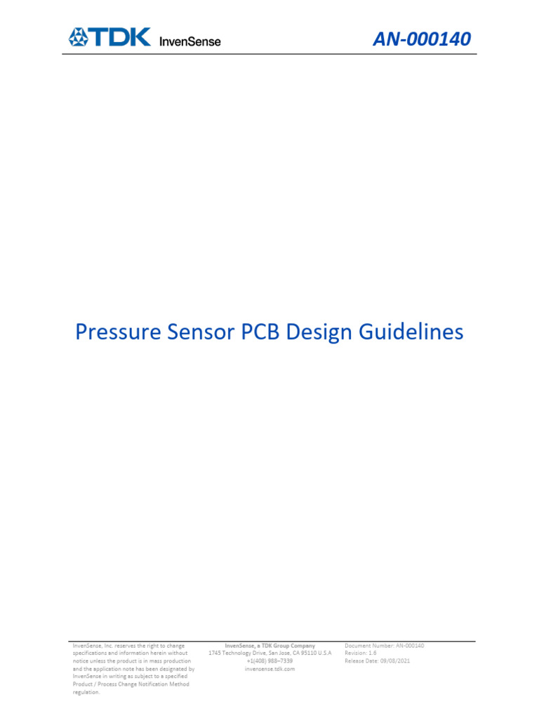 Pressure Sensor PCB Design Guidelines | PDF | Computer Engineering ...
