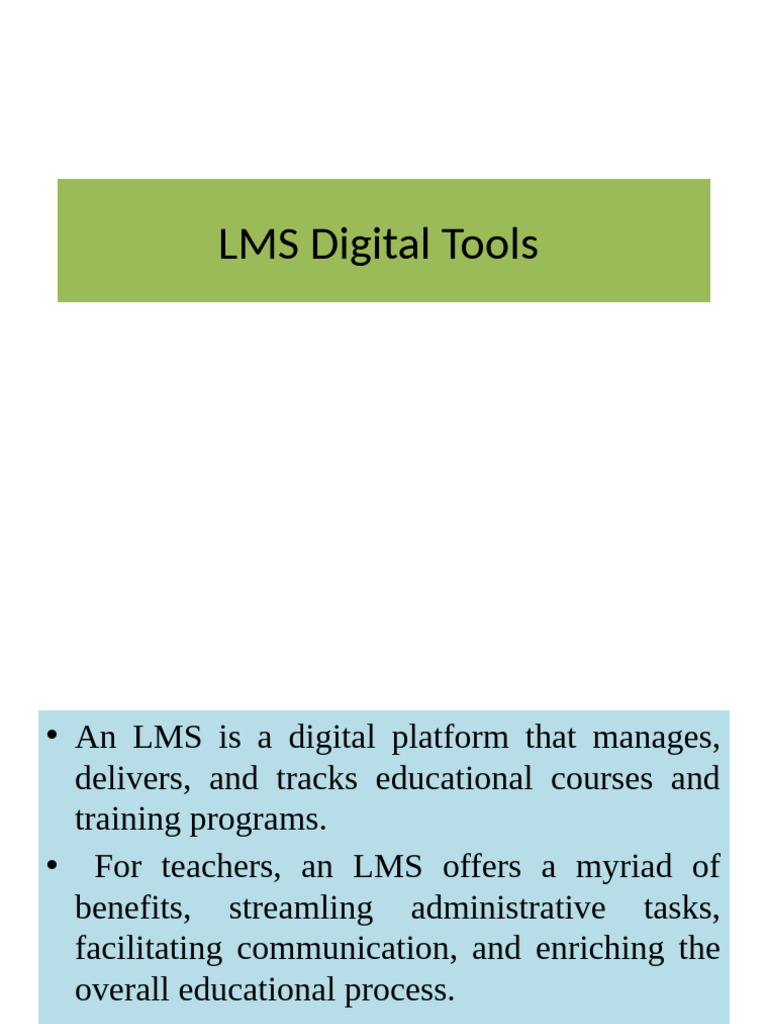 Benefits of Digital LMS for Teachers | PDF | Cyberspace | Communication